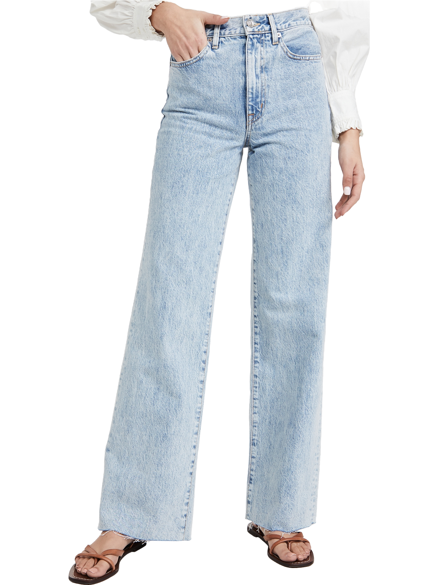 SLVRLAKE SLVRLAKE Grace High-Rise Wide-Leg Jeans